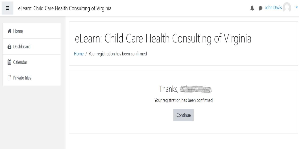 eLearn Registration Instructions – CCHCVA